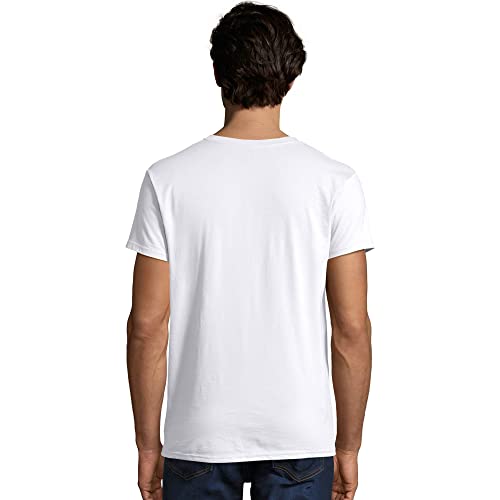 Hanes Men's Nano Premium Cotton T-Shirt (Pack of 2), White, XX-Large