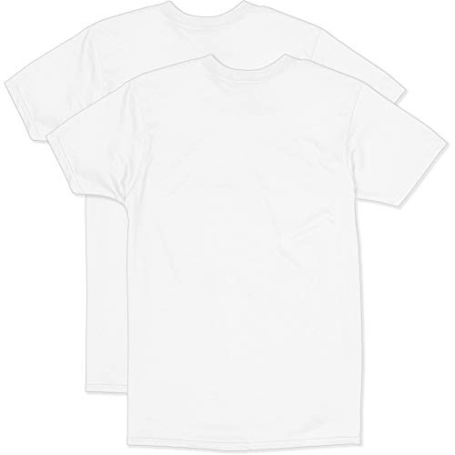 Hanes Men's Nano Premium Cotton T-Shirt (Pack of 2), White, XX-Large