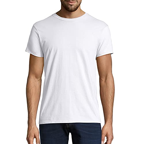 Hanes Men's Nano Premium Cotton T-Shirt (Pack of 2), White, XX-Large