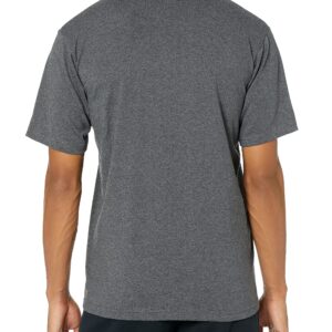 Pro Club Men's Heavyweight Cotton Short Sleeve Crew Neck T-Shirt, Charcoal, XL-Tall