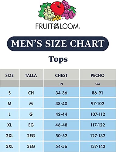 Fruit of the Loom mens Premium Tag-free Cotton Undershirts (Regular and Big & Tall) Undershirt, Crew - 4 Pack White, Large US