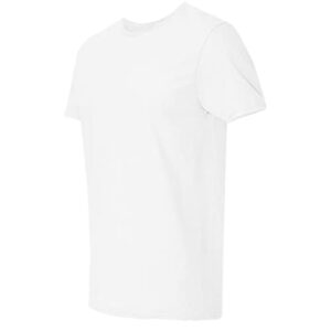 Fruit of the Loom mens Premium Tag-free Cotton Undershirts (Regular and Big & Tall) Undershirt, Crew - 4 Pack White, Large US