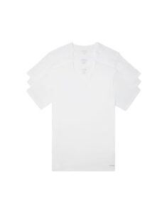 calvin klein men's cotton classics multipack v neck t-shirts