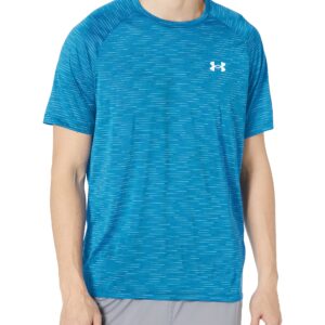 Under Armour mens Tech 2.0 5C Short Sleeve T-Shirt, Cruise Blue (899)/Blue, Medium