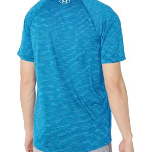 Under Armour mens Tech 2.0 5C Short Sleeve T-Shirt, Cruise Blue (899)/Blue, Medium