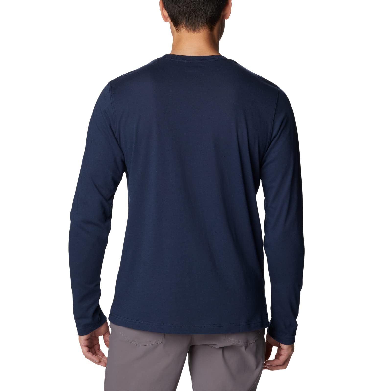 Columbia Men's Thistletown Hills Long Sleeve Crew, Collegiate Navy Heather, XX-Large