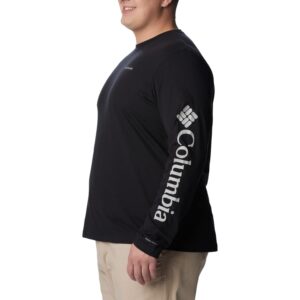 Columbia Men's Thistletown Hills Long Sleeve Logo Tee, Black, X-Large