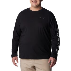 Columbia Men's Thistletown Hills Long Sleeve Logo Tee, Black, X-Large