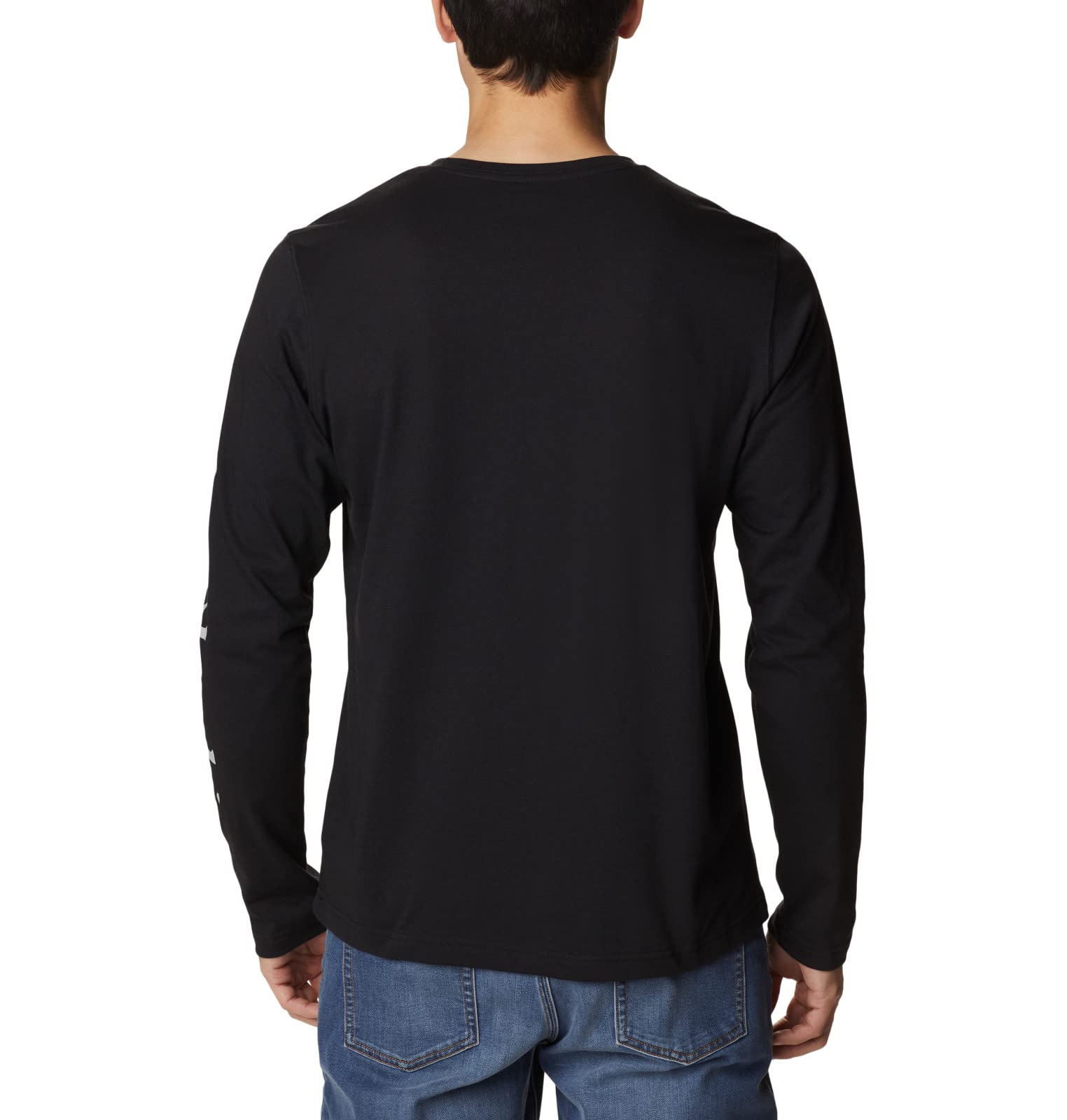 Columbia Men's Thistletown Hills Long Sleeve Logo Tee, Black, X-Large