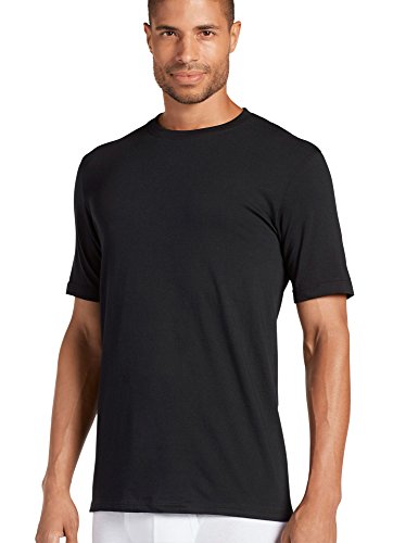 Jockey Men's Undershirt Classic Crew Neck - 3 Pack, Black, XL