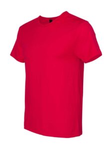 hanes modal triblend short sleeve t-shirt xs solid red triblend