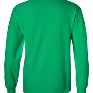 Gildan Ultra Cotton 6 Oz. Long-Sleeve T-Shirt (G240)- Irish Green,Large