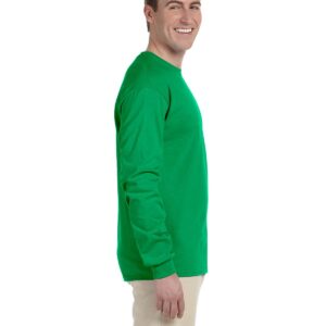 Gildan Ultra Cotton 6 Oz. Long-Sleeve T-Shirt (G240)- Irish Green,Large