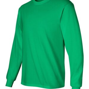 Gildan Ultra Cotton 6 Oz. Long-Sleeve T-Shirt (G240)- Irish Green,Large