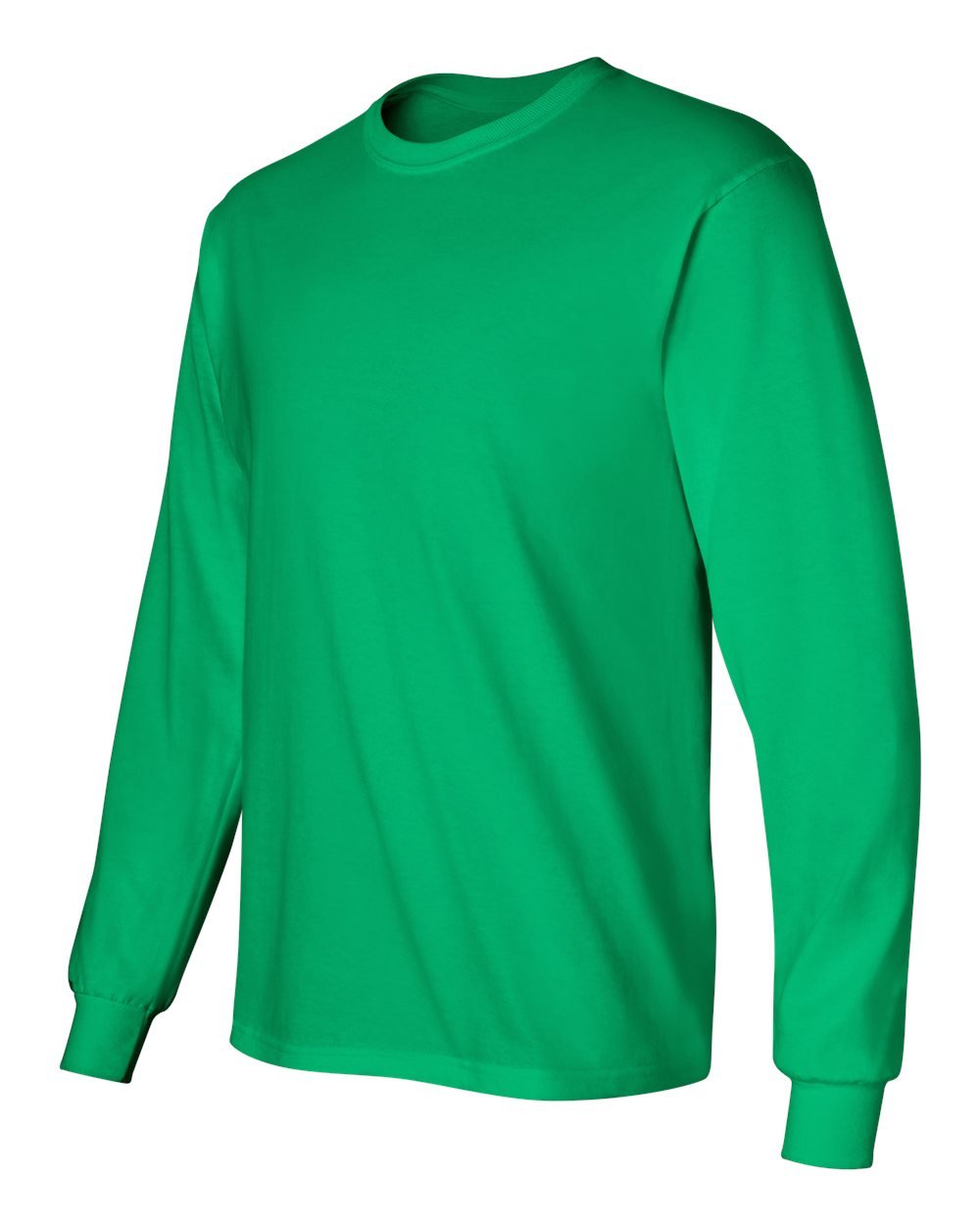 Gildan Ultra Cotton 6 Oz. Long-Sleeve T-Shirt (G240)- Irish Green,Large