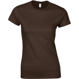 gildan men's softstyle ringspun t-shirt - small - dark chocolate