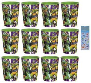 amscan tmnt ninja turtles birthday party supplies bundle includes 12 plastic reusable cups