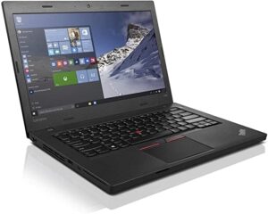 lenovo thinkpad l460 14.0"" laptop computer, intel celeron 3955u, 8gb ram, 256gb ssd, windows 10-64bit (renewed) (l460), black