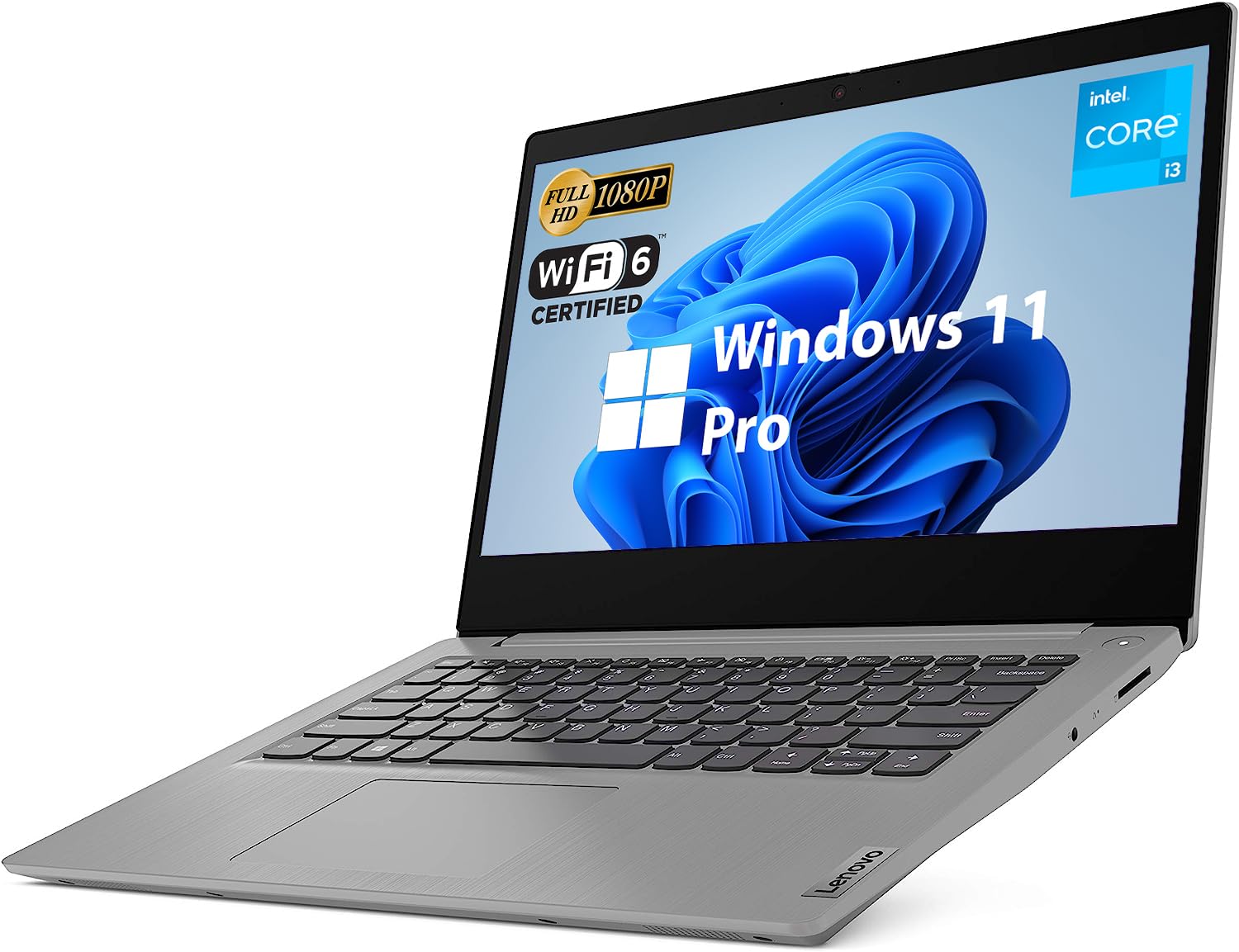 Lenovo IdeaPad 3 Laptop, 14" FHD Display, Dual-core Intel i3-1115G4, 20GB RAM, 2TB SSD, Webcam, HDMI, 4 in 1 Card Reader, Dolby Audio, WiFi 6, 7.5 Hours Battery Life, Windows 11 Pro, Grey, MarsPC