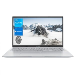 asus vivobook laptop, 17.3" hd+ (1600x900) non-touch display, intel core i5-1035g1, 20gb ddr4 ram, 512gb pcie nvme m.2 ssd, webcam, hdmi, usb type-c, wi-fi 5, windows 11 home, silver