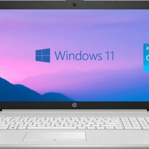 HP Newest 17.3" HD+ Laptop, 11th Intel Core i3-1115G4, 8GB RAM, 256GB SSD, Card Reader, HDMI, Webcam, Wi-Fi, Bluetooth, Windows 11 Home, Natural Silver with JAWFOAL