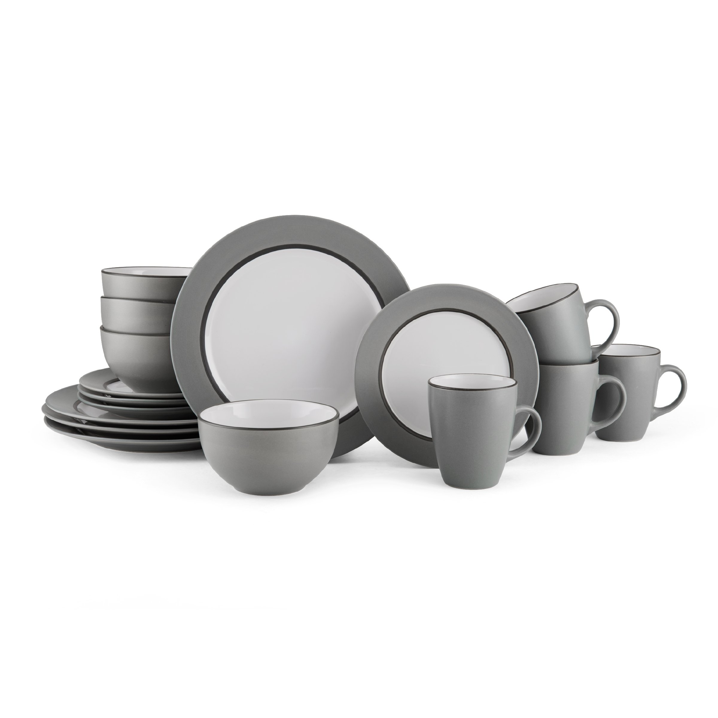 Pfaltzgraff Grayson 16-Piece Stoneware Dinnerware Set, Service for 4