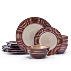 pfaltzgraff skylar 12 piece dinnerware set, service for 4