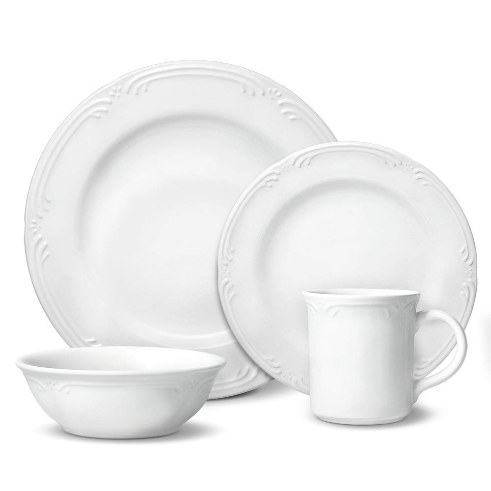 Pfaltzgraff Filigree 16 Piece Dinnerware Set, Service for 4