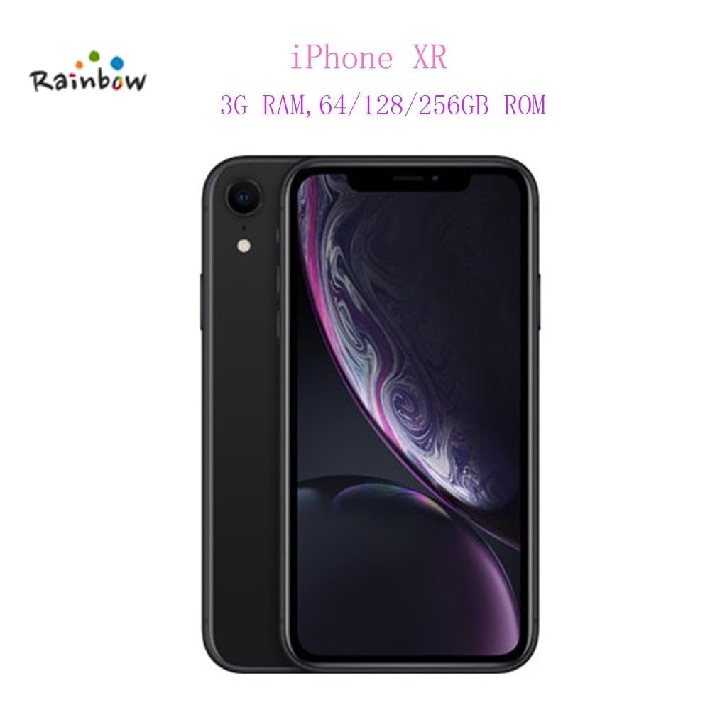 Unlocked Original Apple iPhone XR 6.1" Liquid Retina Fully LCD Display 4G LTE Apple Smartphone XR 128G / Coral