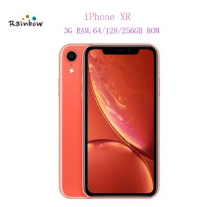 Unlocked Original Apple iPhone XR 6.1" Liquid Retina Fully LCD Display 4G LTE Apple Smartphone XR 128G / Coral