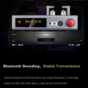 XDUOO TA-22 DAC&Tube Balance Headphone Amplifier ES9038Q2M*2 USB DSD256 32Bit/384kHz HD Bluetooth DAC Amp