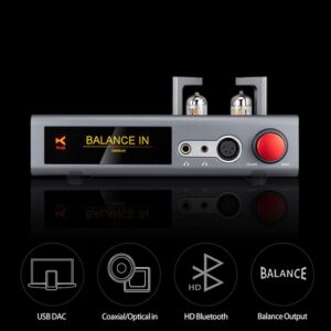 XDUOO TA-22 DAC&Tube Balance Headphone Amplifier ES9038Q2M*2 USB DSD256 32Bit/384kHz HD Bluetooth DAC Amp