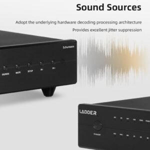 Ladder Schumann DAC HiFi USB DSP Coaxial Opt AES Resolution Audio Decoder