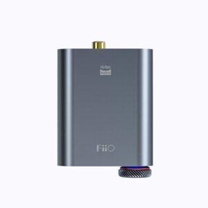 fiio newk3 amplifier headphone amps portable high resolution 384khz/32bit dsd256 usb type-c lossless for pc/laptop/smartphones/speaker home audio(titanium)