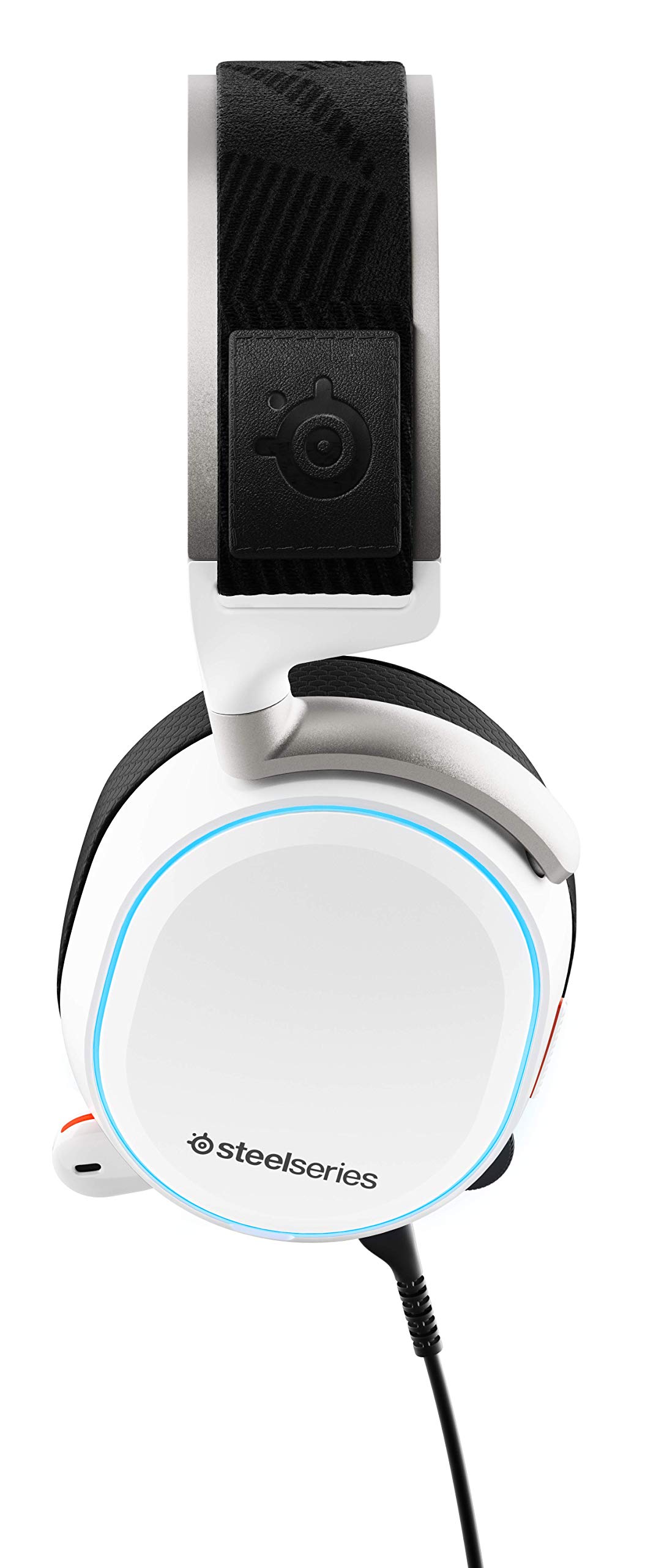 SteelSeries Arctis Pro + GameDAC Wired Gaming Headset - Certified Hi-Res Audio - Dedicated DAC and Amp - for PS5/PS4 and PC - White