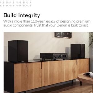 Denon PMA-1700NE Integrated Amplifier (140W x 2), Built-in USB-DAC & Phono Equalizer, Analog Mode, Ultra-High Current Power Circuit, Advanced AL32 Processing Plus, Hi-Res Audio, Black