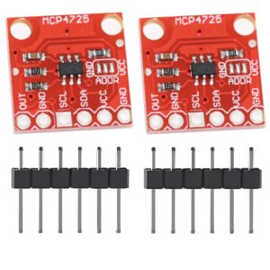 wwzmdib 2pcs mcp4725 12-bit i2c iic dac development board breakout board internal eeprom storage settings for arduino