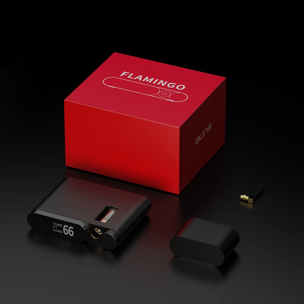 aune Flamingo-BD HiFi DAC with Vacuum Tube, Bluetooth 5.1 LDAC/aptX HD, Optical/Coaxial Output & Variable RCA LINE Out for Home Audio Receivers/AV Receivers/Active Speakers/Amplifiers/Power amps