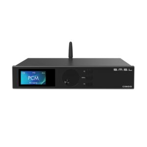 s.m.s.l d300 hi-res digital audio dac, rohm bd34301ekv flagship chip, bluetooth/usb/optical/coaxial input, bt 5.1 apt-x/ldac hd/acc/sbc, dsd512 pcm 768khz/32bit xmos xu-208 (with remote control)