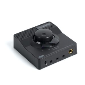 neohipo h1 usb gaming dac headphone amplifier, mini hi-fi digital-to-analog amp, 3.5mm/6.35mm/mic/eq opt/coa/rca outputs with treble & bass switch for ps5/pc/mac/computer