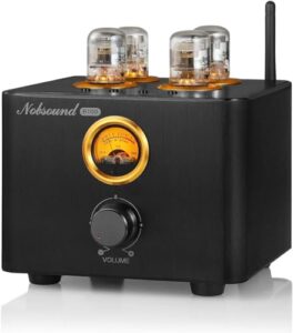 nobsound b100 bluetooth 5.0 tube amplifier usb dac coax/opt integrated power amp