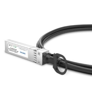 QINIYEK 10G SFP+ DAC Twinax Cable 0.5M (1.6ft), Direct Attach Copper(DAC) Passive Cable, Compatible with Cisco SFP-H10GB-CU0.5M, Ubiquiti UniFi, Supermicro, Netgear, Mikrotik,1 Pack