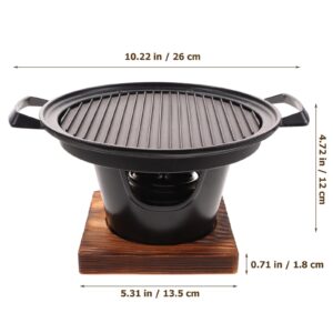 DOITOOL Portable Bbq Grill Japanese Hibachi Grill Indoor Outdoor Charcoal Grill Outdoor Grill Pan Roaster Nonstick Yakiniku Grill Portable Grill Outdoor Cooking Accessories Grilling Accessories