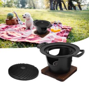 Outdoor Grill Stove Mini Grill Set Desktop Portable Grill Portable Die-casting Aluminum charcoal brazier Grill Non-stick Grill Cast Aluminum Small Grill Non-stick Food Grade Picnic Camping