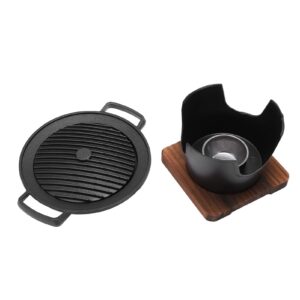 Outdoor Grill Stove Mini Grill Set Desktop Portable Grill Portable Die-casting Aluminum charcoal brazier Grill Non-stick Grill Cast Aluminum Small Grill Non-stick Food Grade Picnic Camping