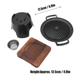 Outdoor Grill Stove Mini Grill Set Desktop Portable Grill Portable Die-casting Aluminum charcoal brazier Grill Non-stick Grill Cast Aluminum Small Grill Non-stick Food Grade Picnic Camping