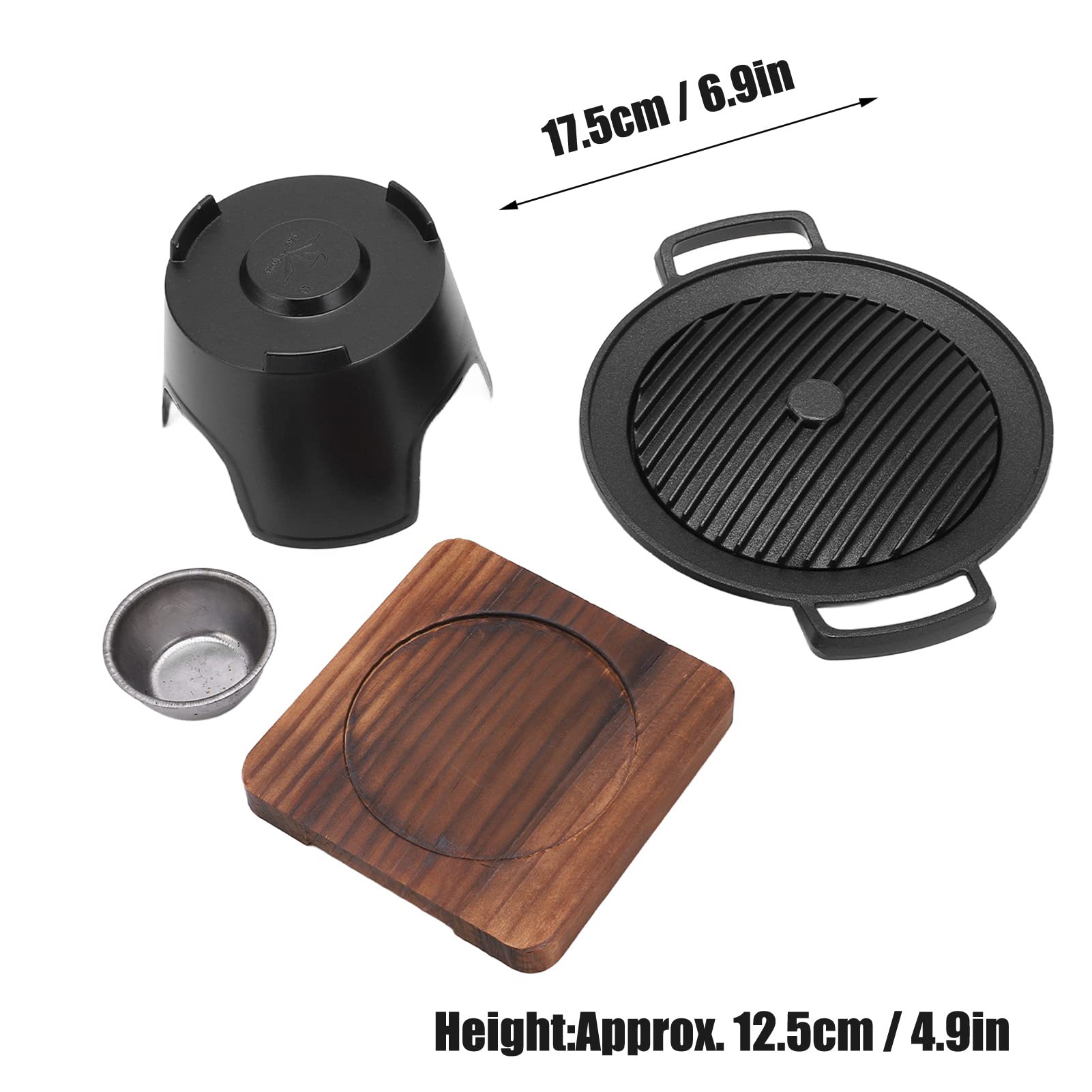 Outdoor Grill Stove Mini Grill Set Desktop Portable Grill Portable Die-casting Aluminum charcoal brazier Grill Non-stick Grill Cast Aluminum Small Grill Non-stick Food Grade Picnic Camping