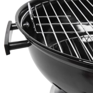 Vasitelan Charcoal Grill 18 Inch for Outdoor Cooking BBQ Barbecue Coal Kettle Bowl Grill Portable Heavy Duty Round with Wheels for Patio Backyard Camping