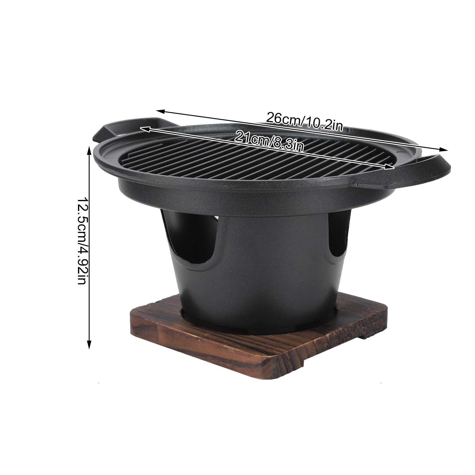 Barbecue Charcoal Grill,Portable Barbecue Stove,Household Portable Mini Smokeless Barbecue Grill Charcoal Stove 10.2x8.3x4.9in