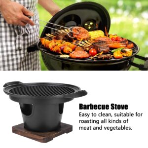 Barbecue Charcoal Grill,Portable Barbecue Stove,Household Portable Mini Smokeless Barbecue Grill Charcoal Stove 10.2x8.3x4.9in